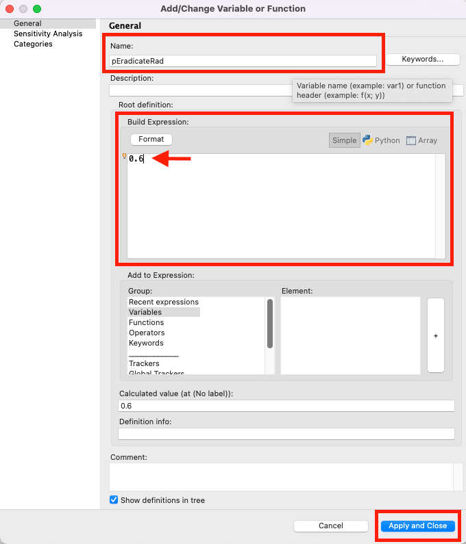 Creating Numeric Values In The Model